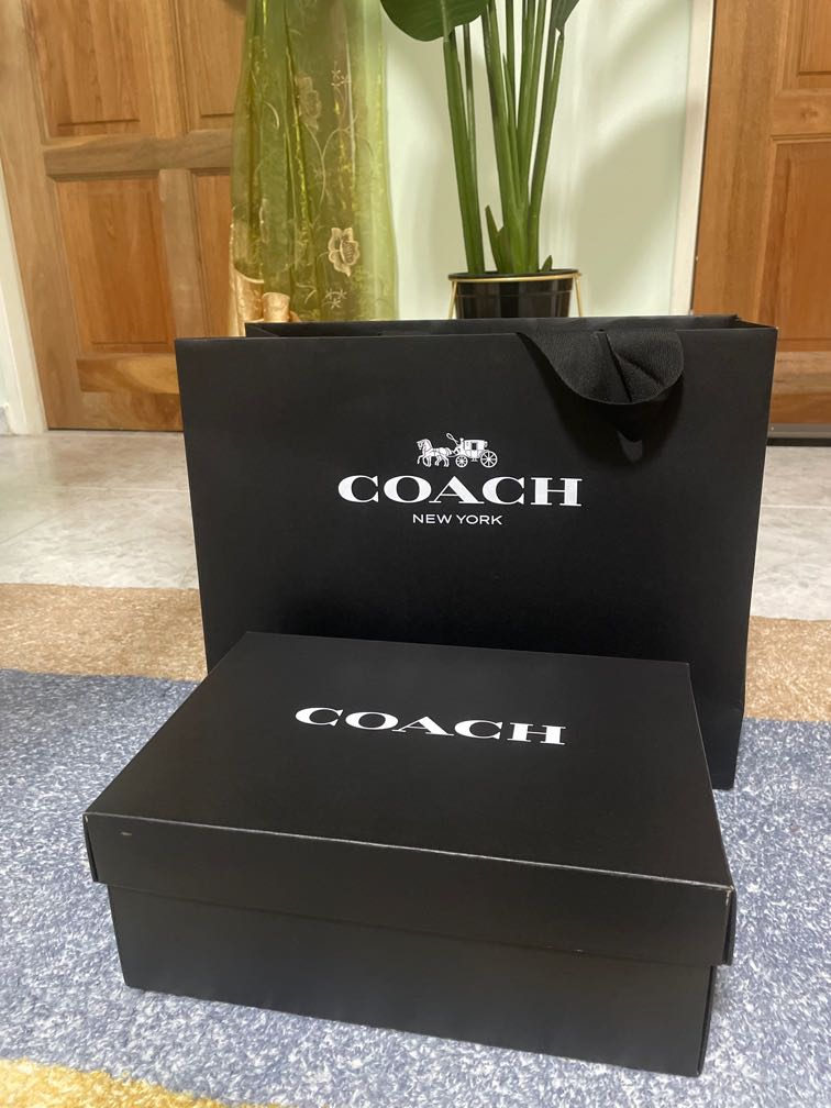 Authentic COACH Paper Bag and Shoes Box, Luxury, Bags & Wallets on ...