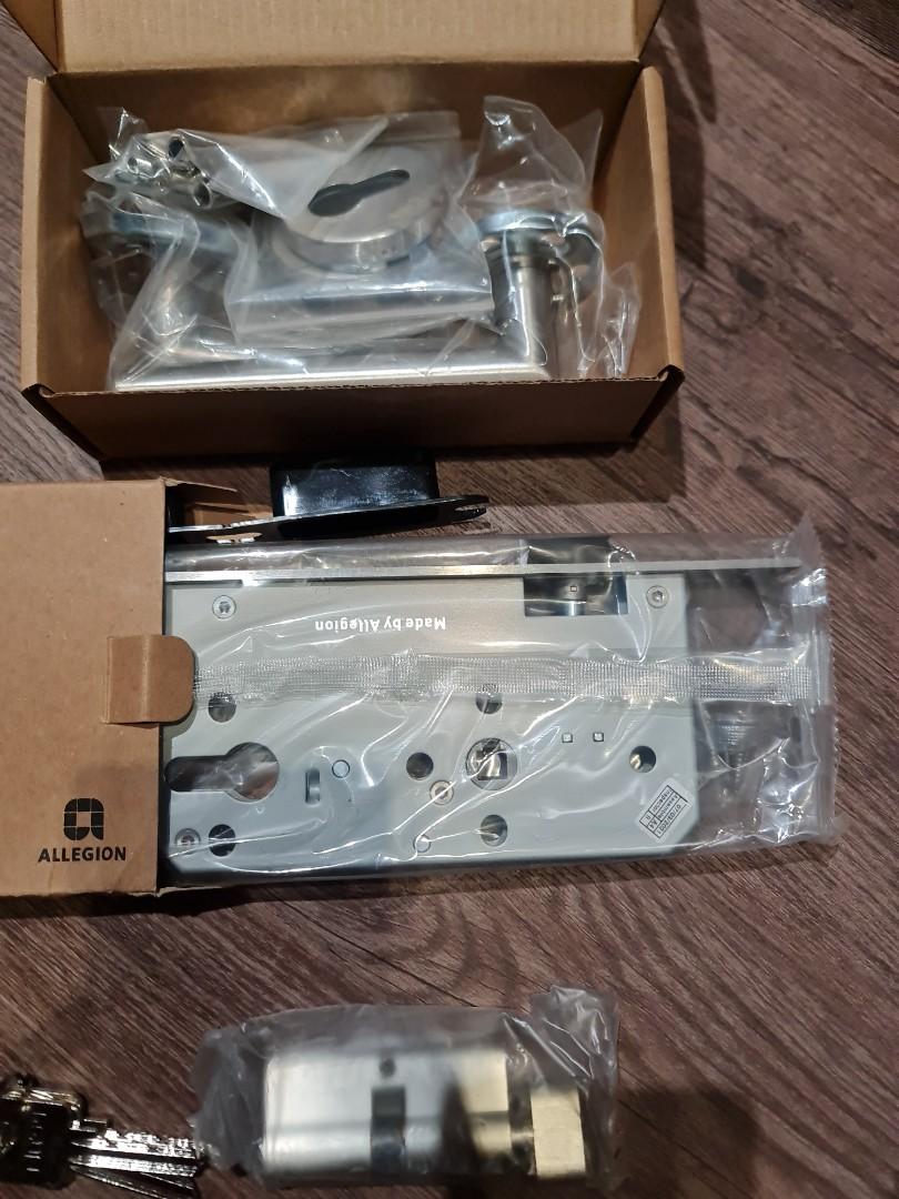 Briton Allegion Door Handle and Lock Set, Furniture & Home Living ...