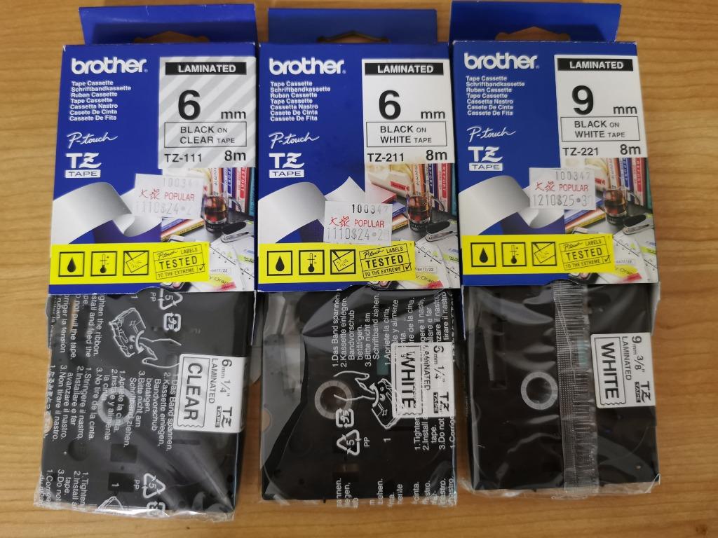 Brother Label Machine Laminated Tape Cassette, Computers & Tech ...
