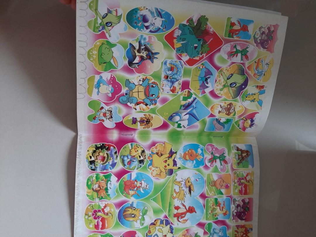 Buku gambar stiker pokemon, Buku & Alat Tulis, Buku Anak-Anak di Carousell