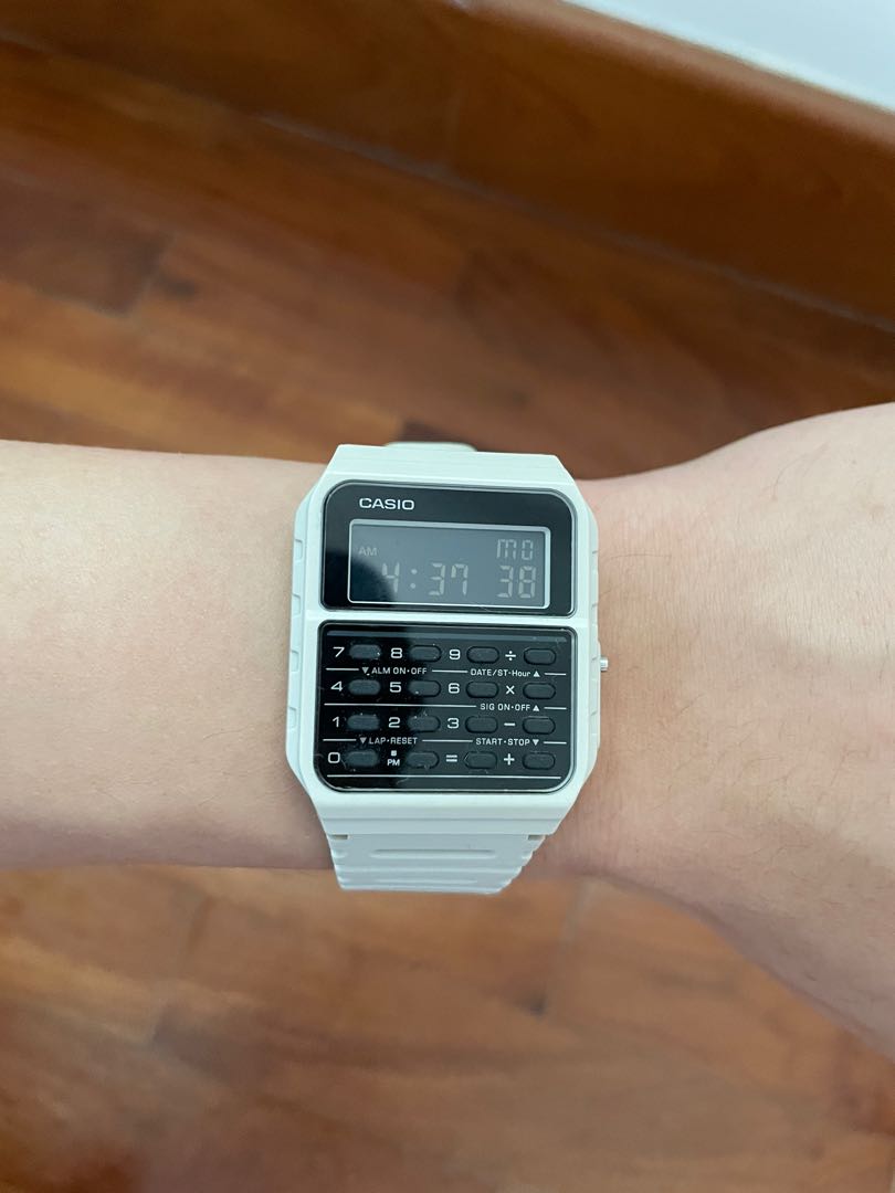 CASIO GENERAL CA-53WF-3BDF DATA BANK UNISEX WATCH WHITE, Luxury ...