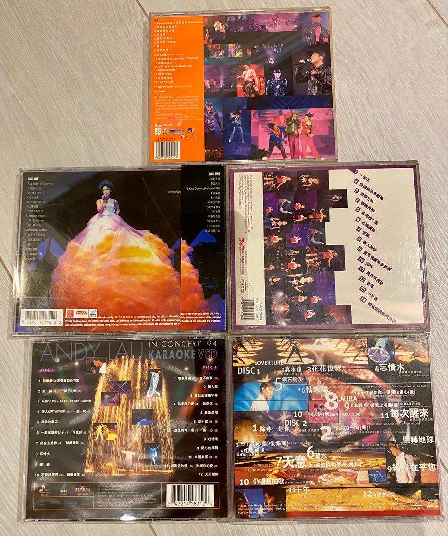 彭羚、黎明、劉德華 Cass Pang, Leon Lai, Andy Lau Live VCD x 5 從沒有推出過 DVD or Blu ...