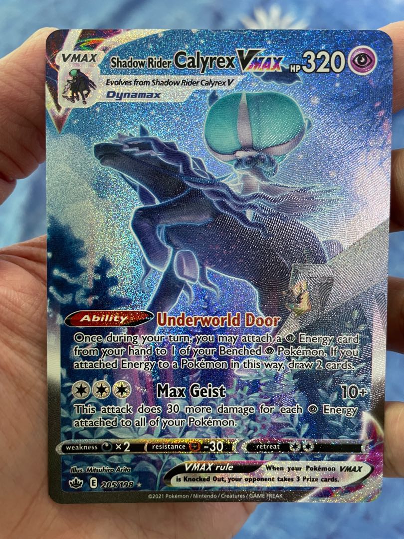 Chilling Reign Shadow Rider Calyrex Vmax Alternate Art, Hobbies & Toys ...