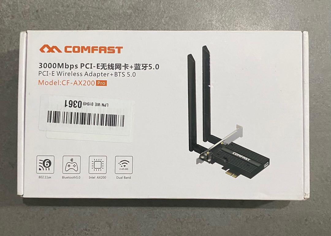 (FREE DELIVERY) Comfast Intel AX200 PRO WiFi 6 Bluetooth 5.0 PCI E-802 ...
