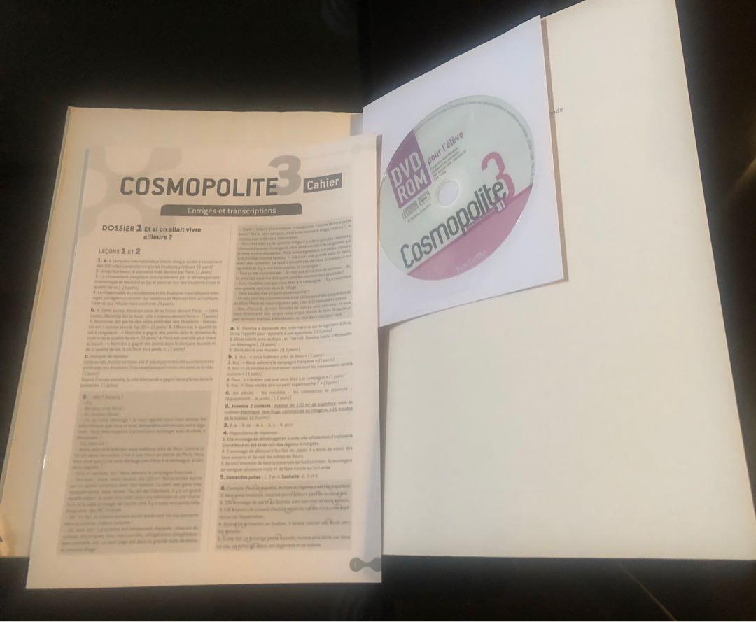 Cosmopolite 3 (French B1 Level) book and activity book, Hobbies & Toys ...