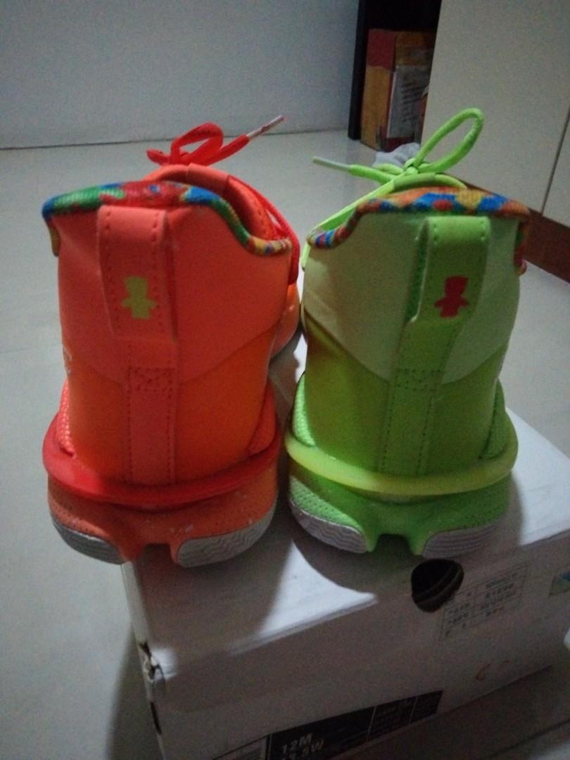 Curry 7 Sour Patch mismatched, Men's Fashion, Footwear, Sneakers on ...