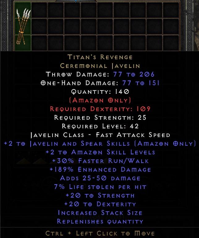 Diablo 2 Resurrected - d2r - Titan's Revenge, Video Gaming, Gaming ...