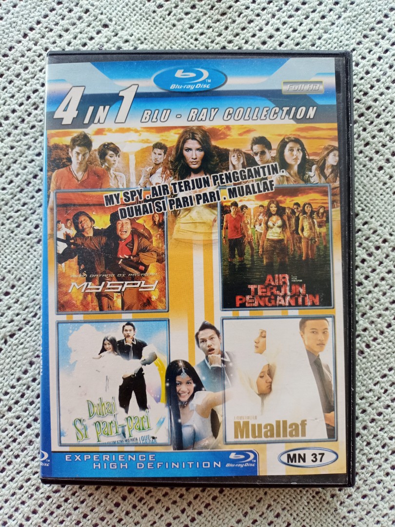 DVD Blu-ray ( 4 In 1 ) : My Spy / Air Terjun Pengantin / Duhai Si Pari ...