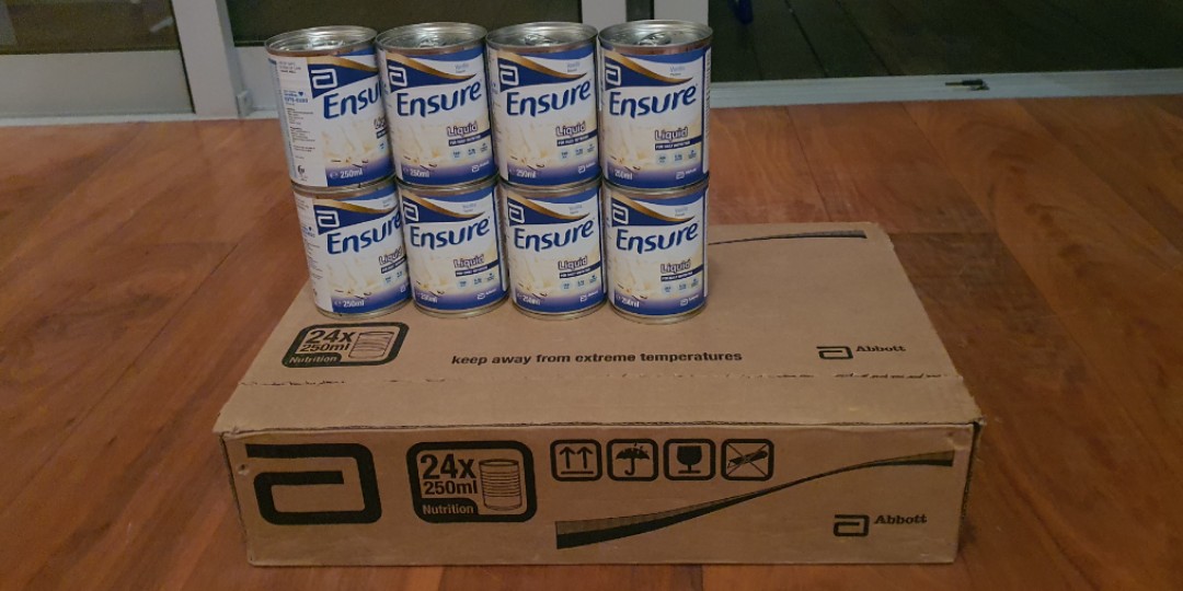 Ensure Milk Vanilla flavour 250ml x 32 cans, Health & Nutrition, Health ...
