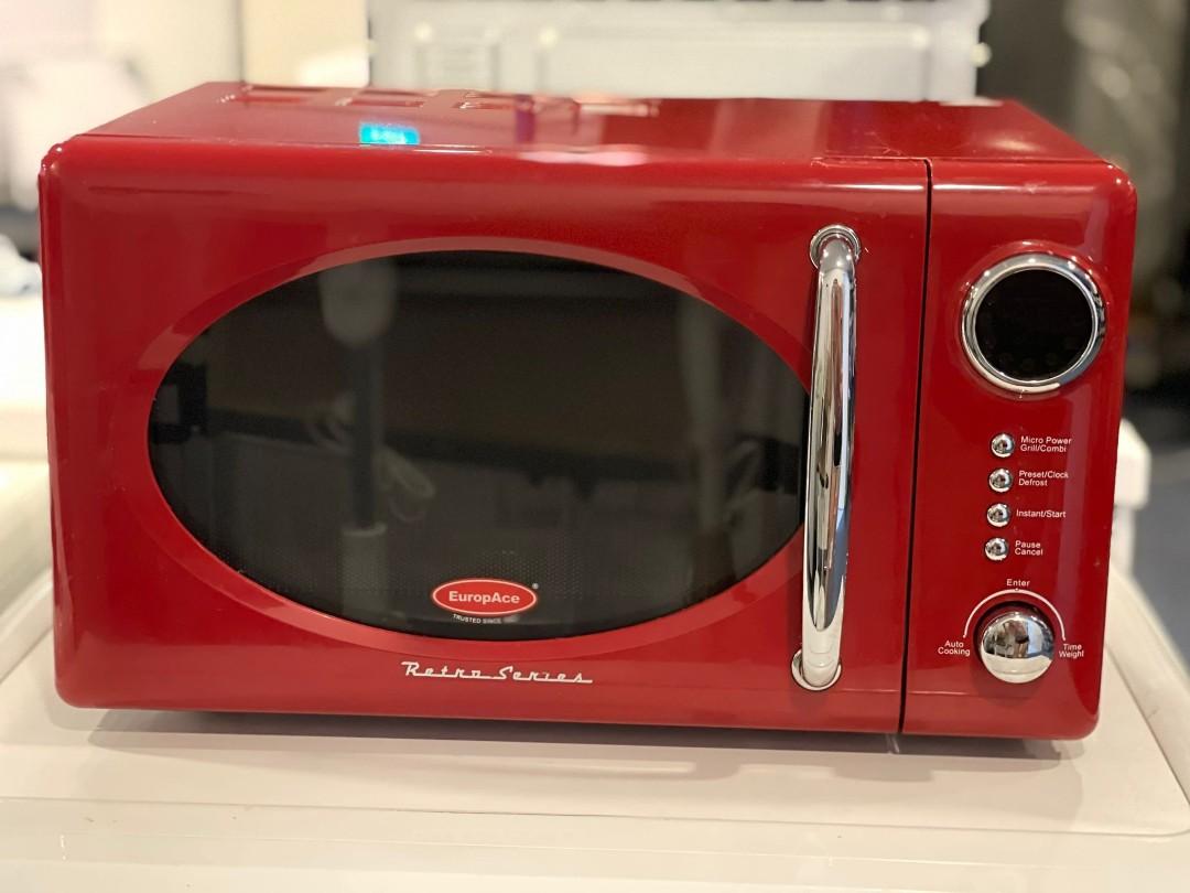 EUROPACE EMW3202T MICROWAVE WITH GRILL (20L) (CHERRY RED), TV & Home ...
