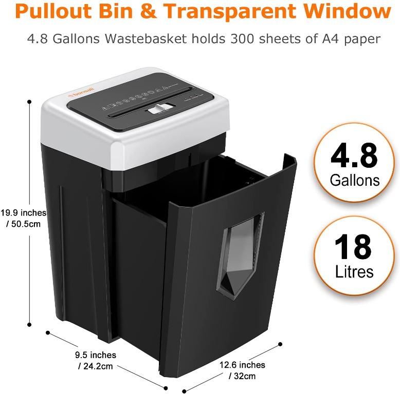 Heavy Duty Paper Shredder,30-Minute Continuous Running Time Shredders ...