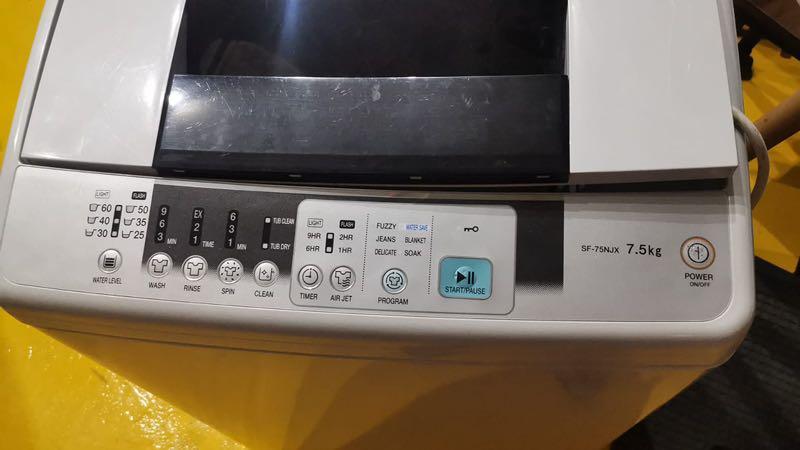 Hitachi Washing Machine 7.5 kg, TV & Home Appliances, Washing Machines ...
