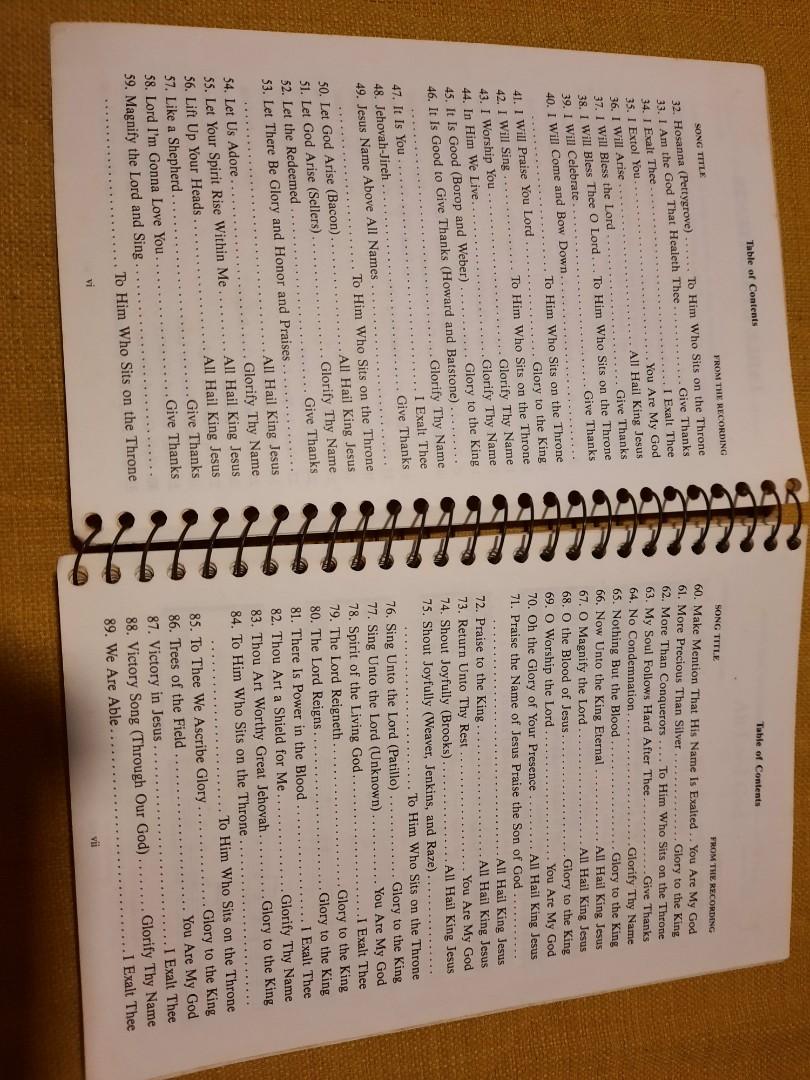 Hosanna Music Songbook 1 - 103 songs inside (see contents), Hobbies ...