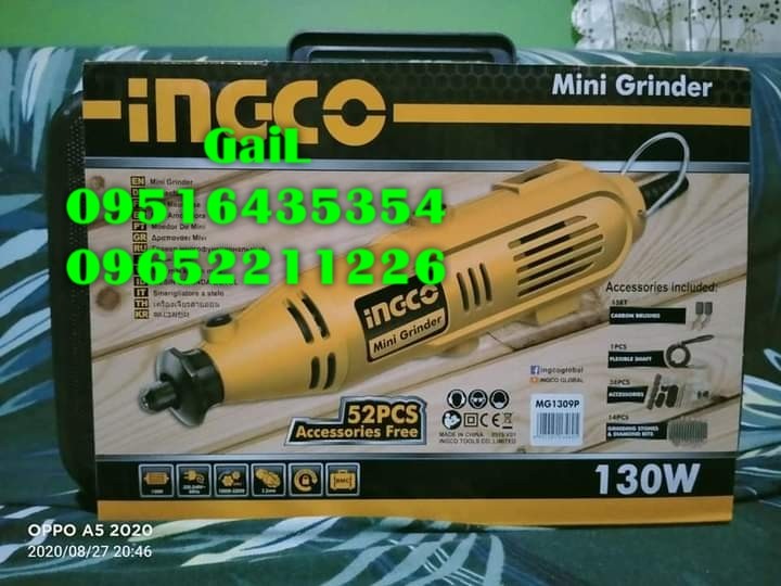 INGCO 130W Mini Die Grinder, Commercial & Industrial, Construction ...