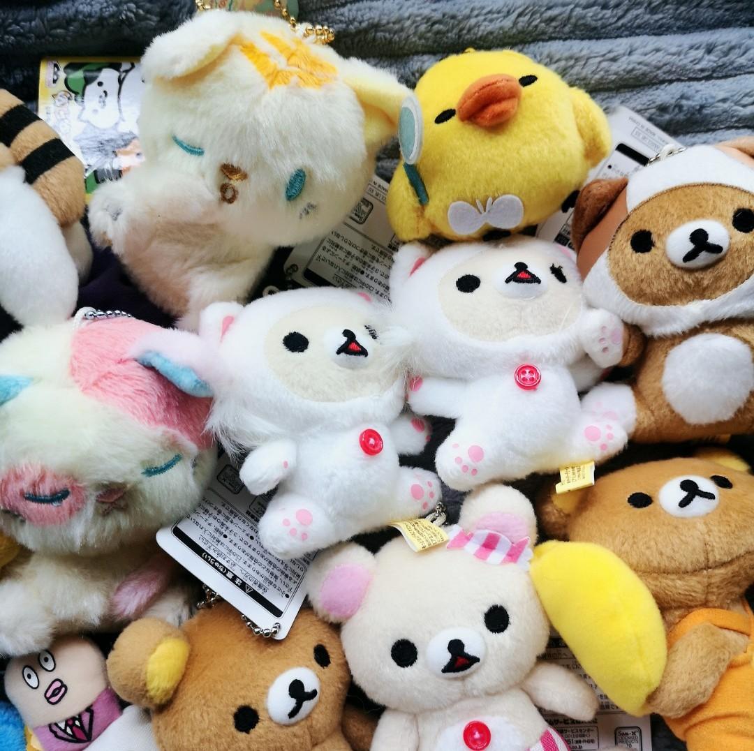 Japan claw machine soft toy plushies keychain, Hobbies & Toys, Toys ...