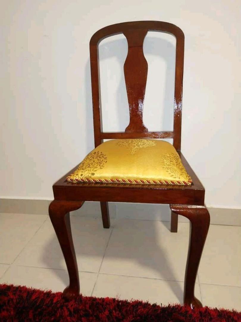 KERUSI KAYU SOLID KLASIK, Furniture & Home Living, Furniture, Chairs on ...