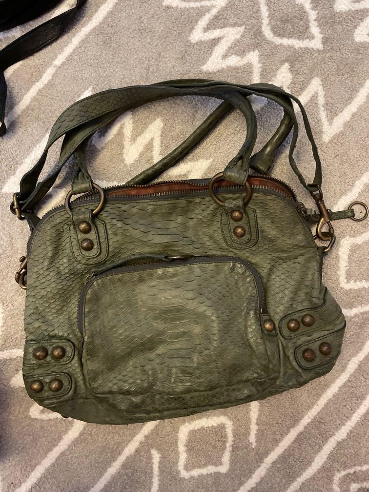 Linea Pelle leather satchel handbag, Women's Fashion, Bags & Wallets ...