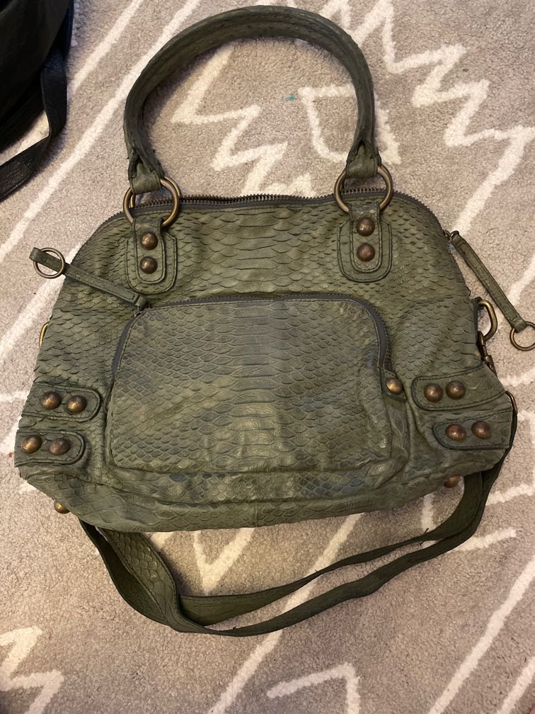 Linea Pelle leather satchel handbag, Women's Fashion, Bags & Wallets ...