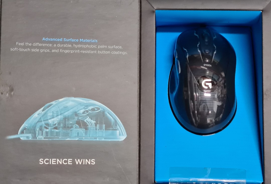 LOGITECH G400S OPTICAL WIRED GAMING MOUSE- 4000 DPI DELTA ZERO OPTICAL ...