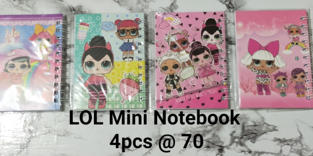 LOL mini notebook, Hobbies & Toys, Stationary & Craft, Stationery ...