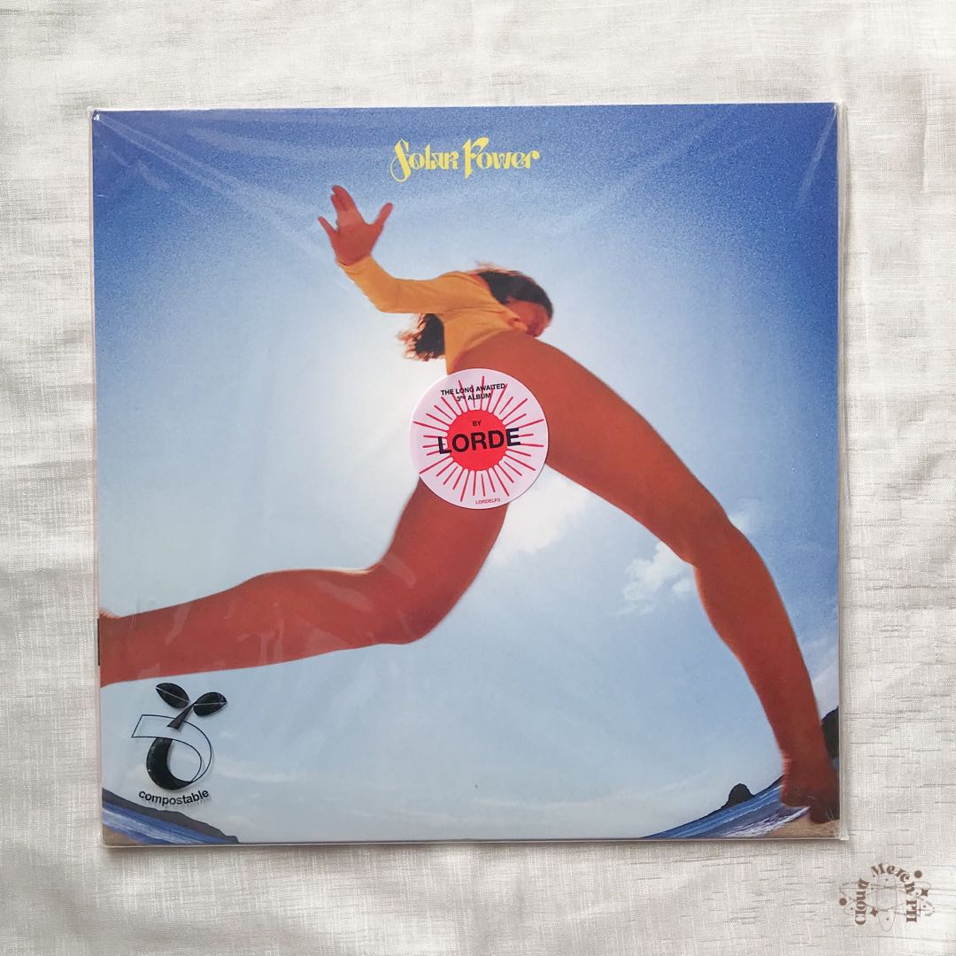 Lorde - Solar Power Limited Edition Marble Orange UK Pressing Vinyl ...