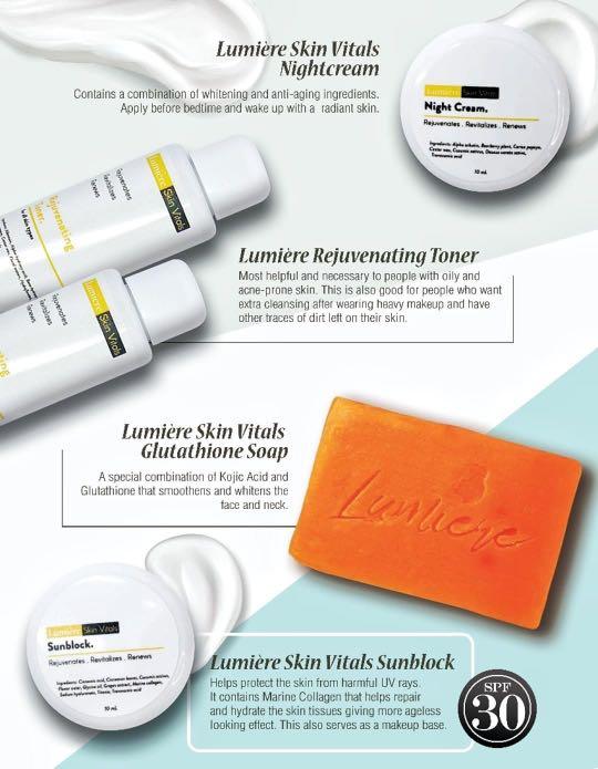 Lumiere Skin Vitals - Facial Set, Beauty & Personal Care, Face, Face ...