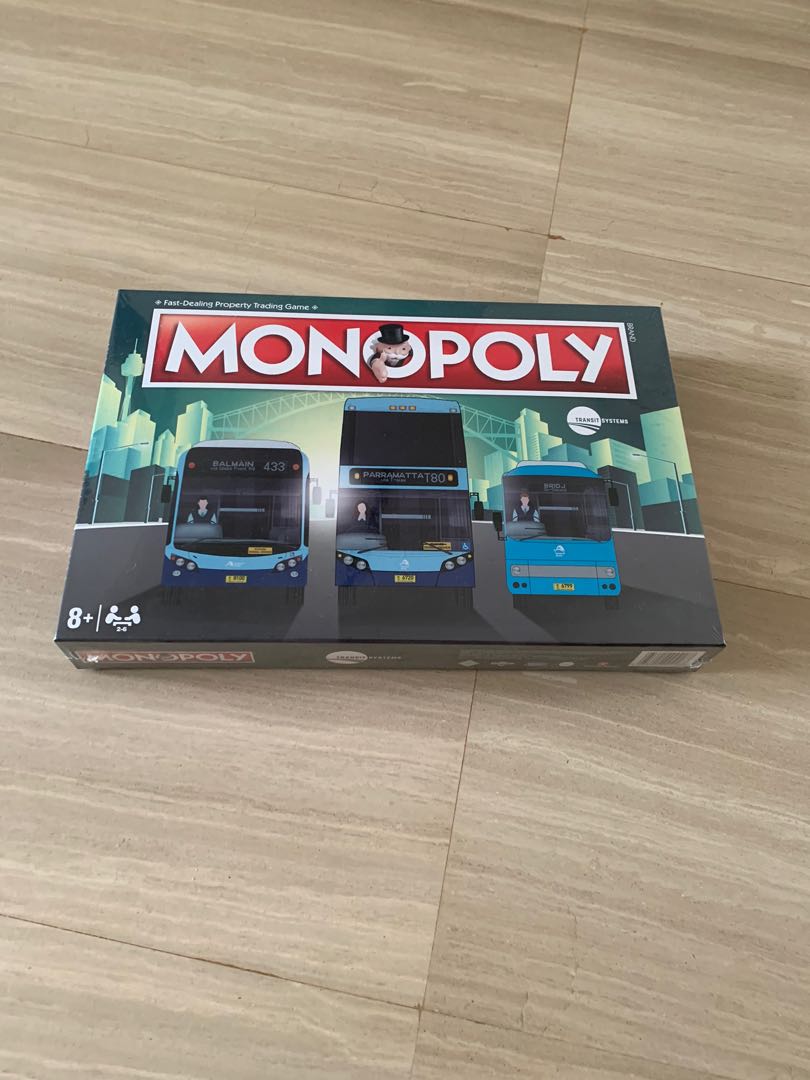 Monopoly NSW transit systems, Hobbies & Toys, Toys & Games on Carousell