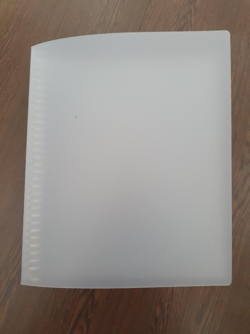 muji a4 30-ring file transparent, Hobbies & Toys, Stationery & Craft ...