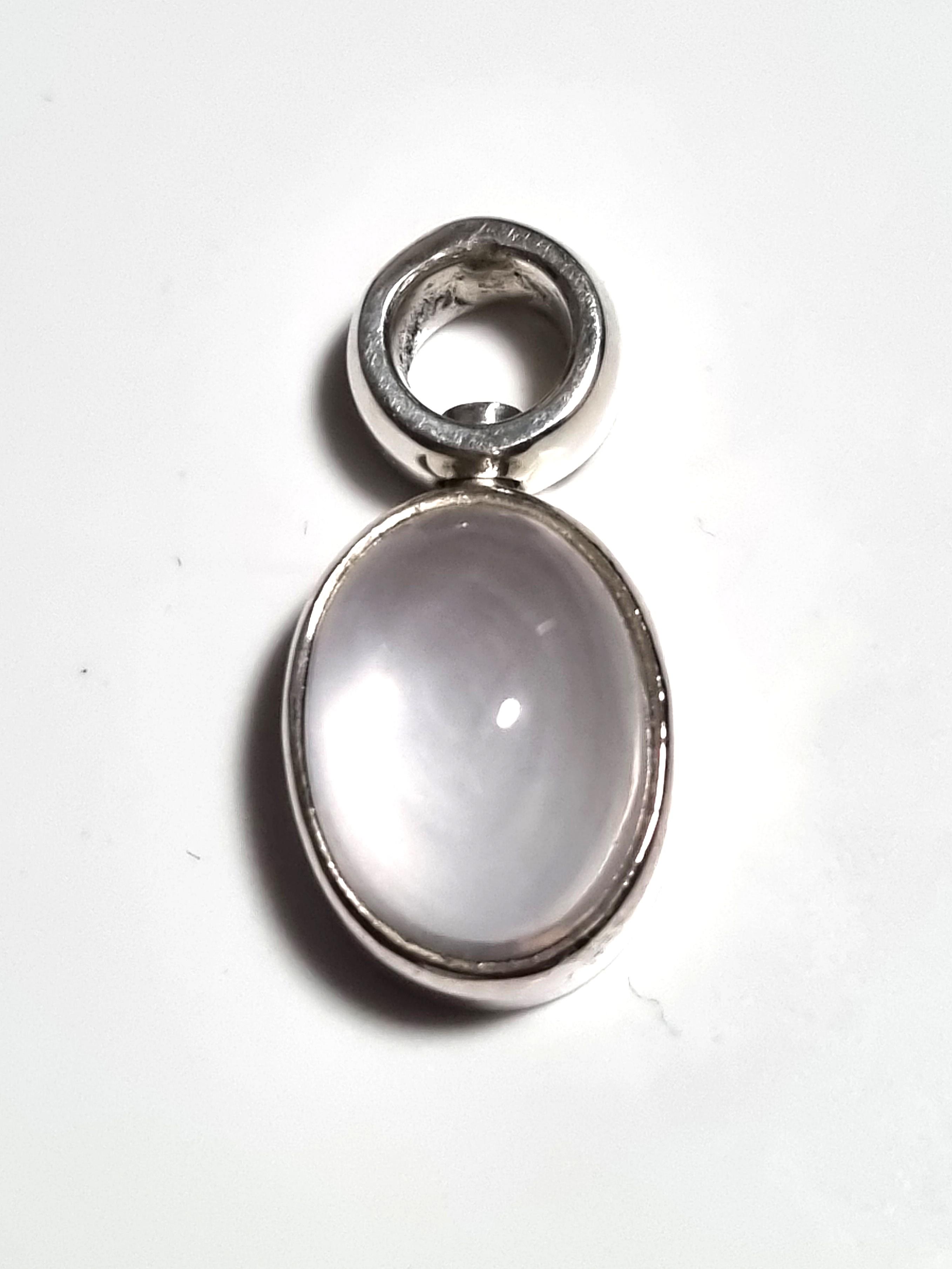 Natural Star Quartz 925 Silver Pendant, Women's Fashion, Jewelry ...