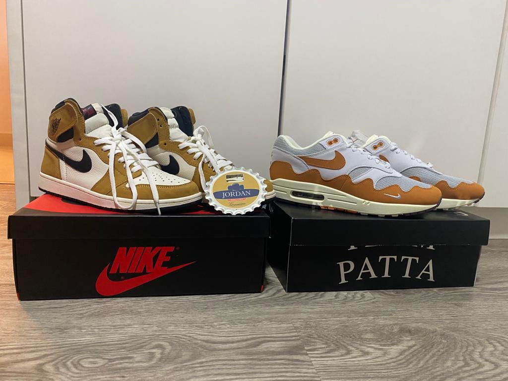 Nike Air Jordan 1 ROTY Air Max 1 Patta, Men's Fashion, Footwear ...
