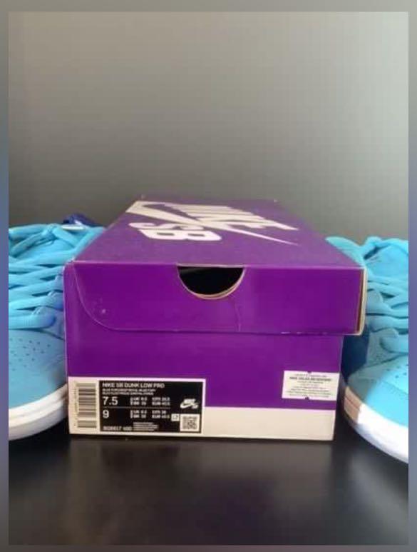 NIKE SB DUNK BLUE FURRY | US7.5, Men's Fashion, Footwear, Sneakers on ...