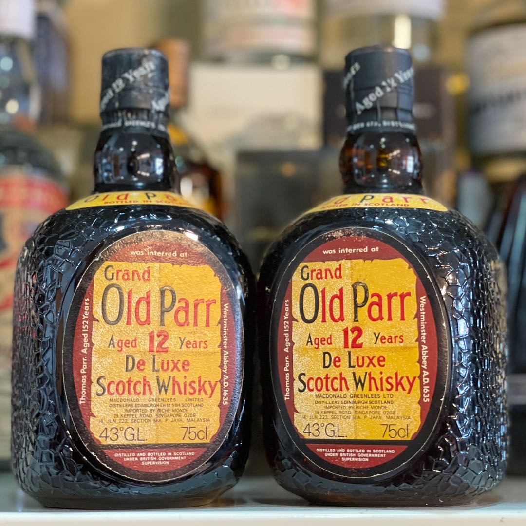 Old Parr 12 Scotch whisky vintage rare bottle 43%ABV 750ml, Food & Drinks, Beverages on Carousell