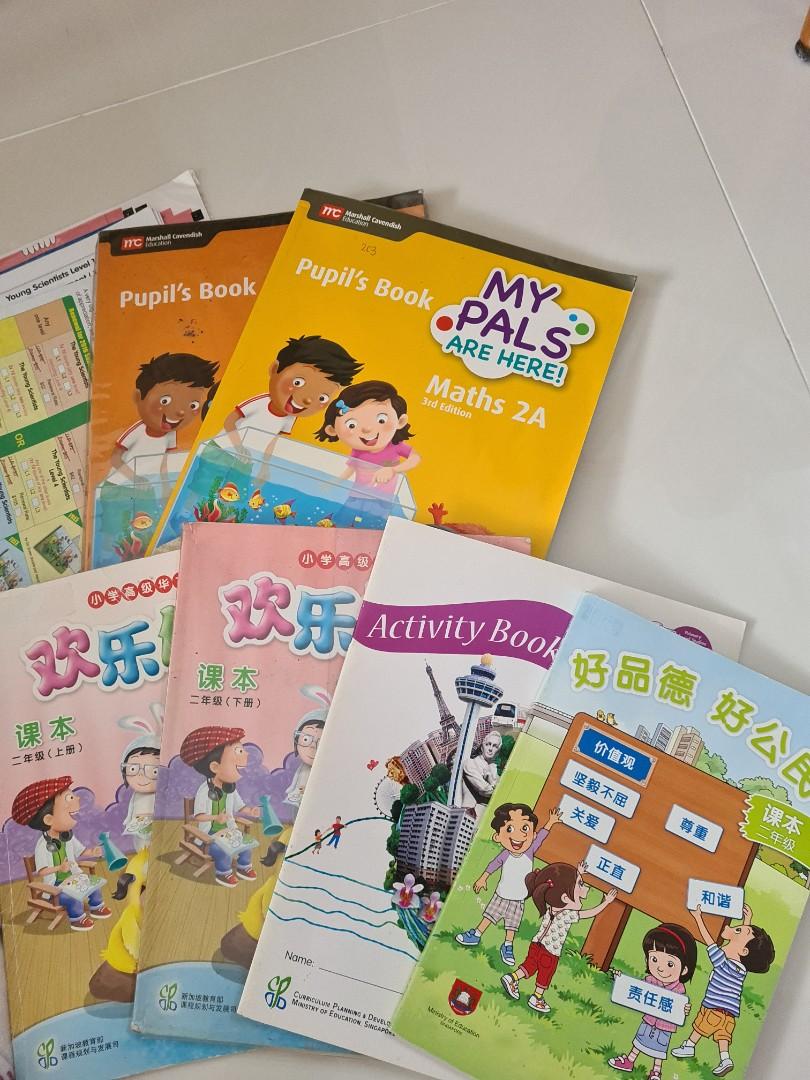 P1 and p2 text books plus grammar exercises, young scientists level 1 ...