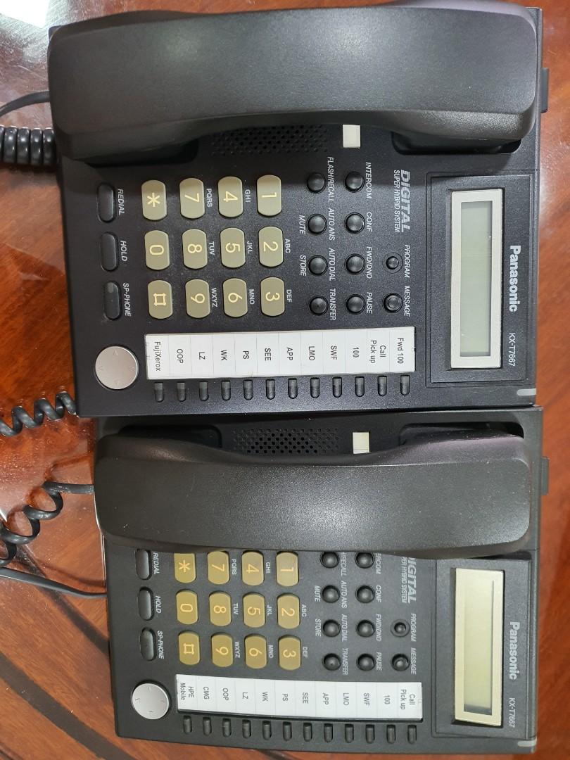 Panasonic KX-T7667 used extension phone, Computers & Tech, Office ...