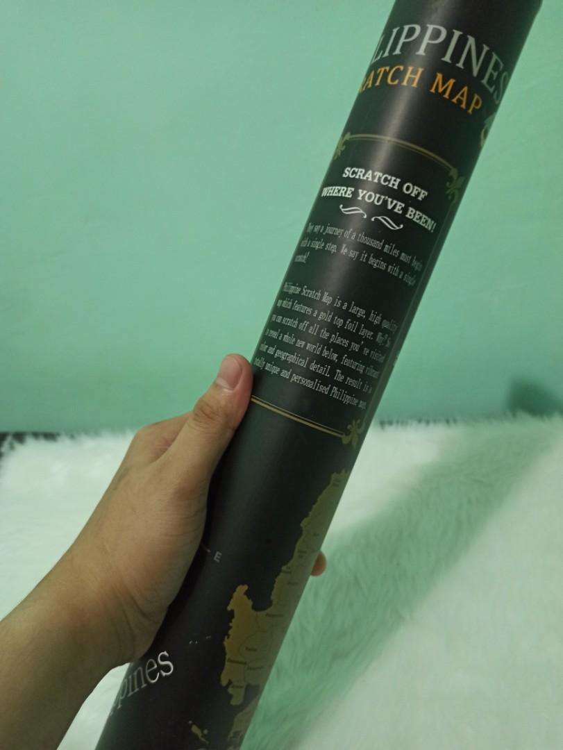 Philippines Scratch Map, Hobbies & Toys, Books & Magazines, Travel ...