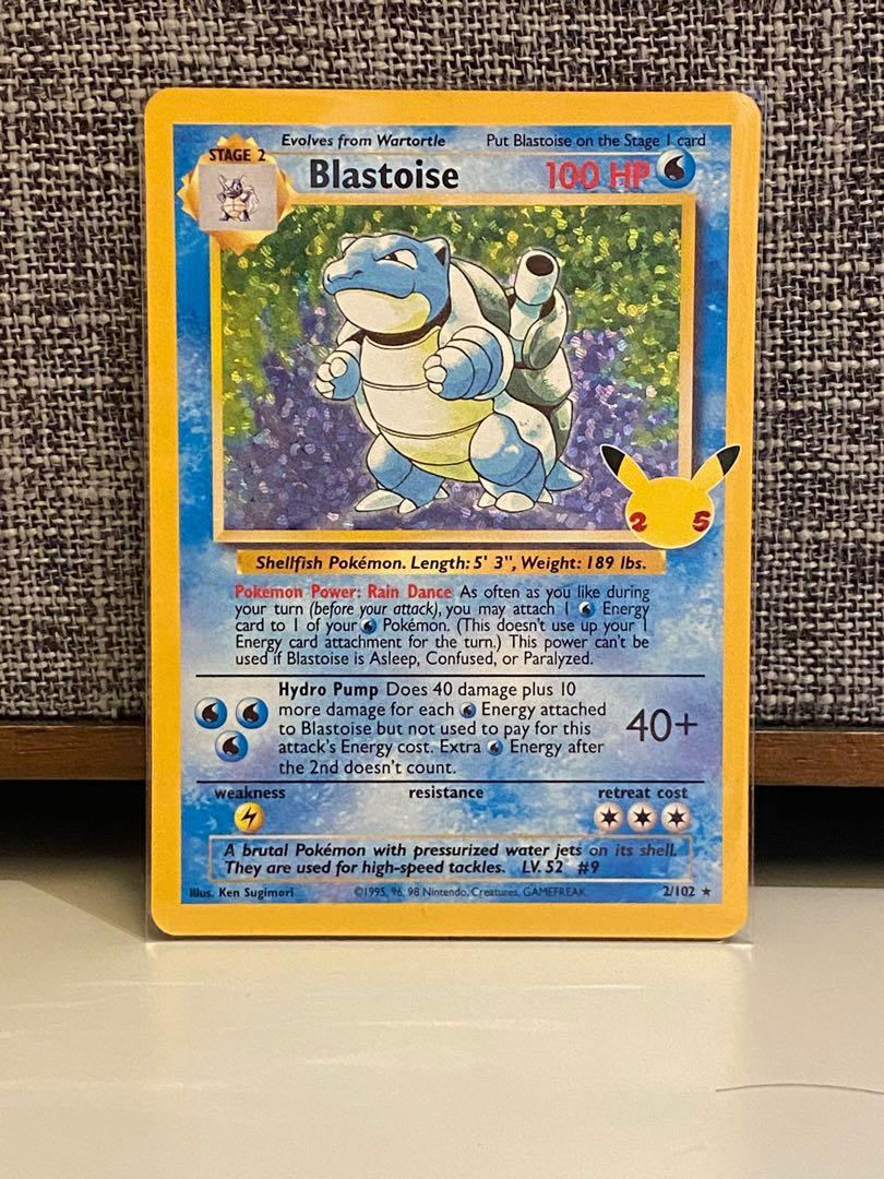 Pokemon 25th Celebrations Blastoise, 興趣及遊戲, 玩具 & 遊戲類 - Carousell