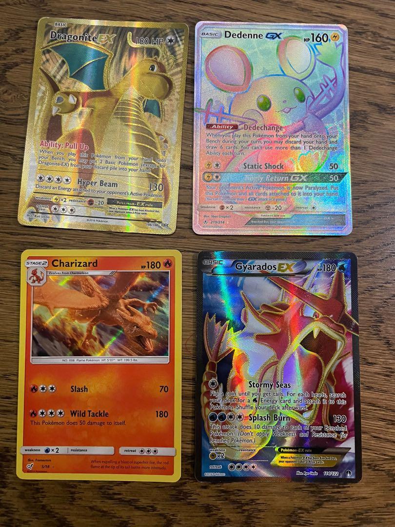 Pokémon cards (4 cards), Hobbies & Toys, Toys & Games on Carousell