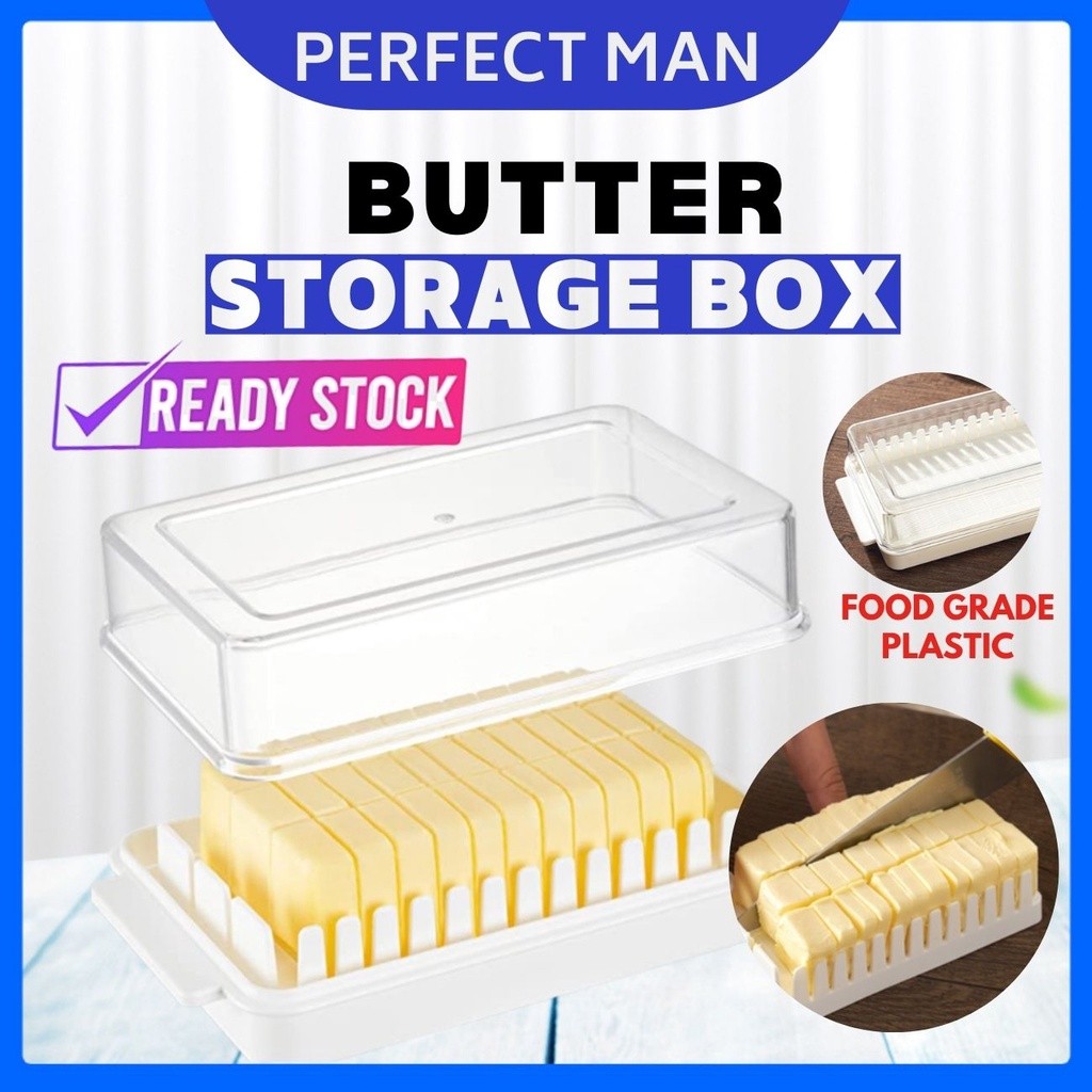 [READY STOCK]Butter Storage Box Cheese Cutting Food Container ...