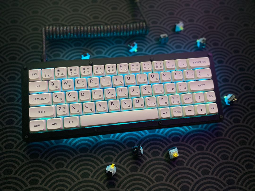 Rebel60 60% Custom Modded Stacked Acrylic Mechanical Keyboard ...