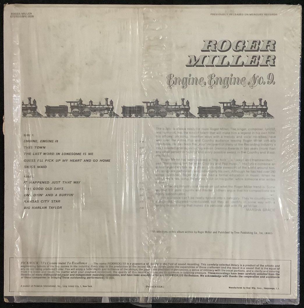 Roger Miller - Engine Engine No. 9 - Vinyl LP Plaka, Hobbies & Toys ...