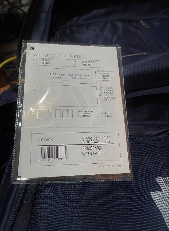 Samsonite Levack SPINNER 57/20 Cabin (Hand Carry), Hobbies & Toys ...