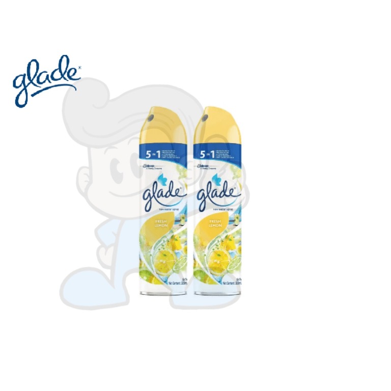 SCJ Glade Air Freshener Fresh Lemon (2 x 320 mL), Furniture & Home ...