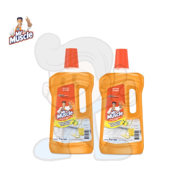 SCJ Mr Muscle All Purpose Cleaner Fresh Lemon (2 x 1L), Furniture ...