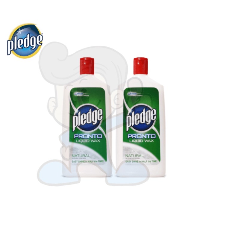 SCJ Pledge Pronto Liquid Wax Natural (2 x 500 mL), Furniture & Home ...