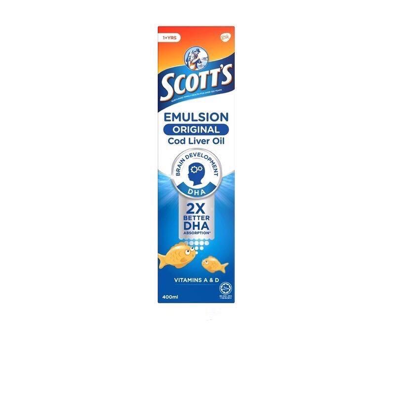 Scott’s Emulsion Original / Orange Scotts Cod Liver Oil, Health ...