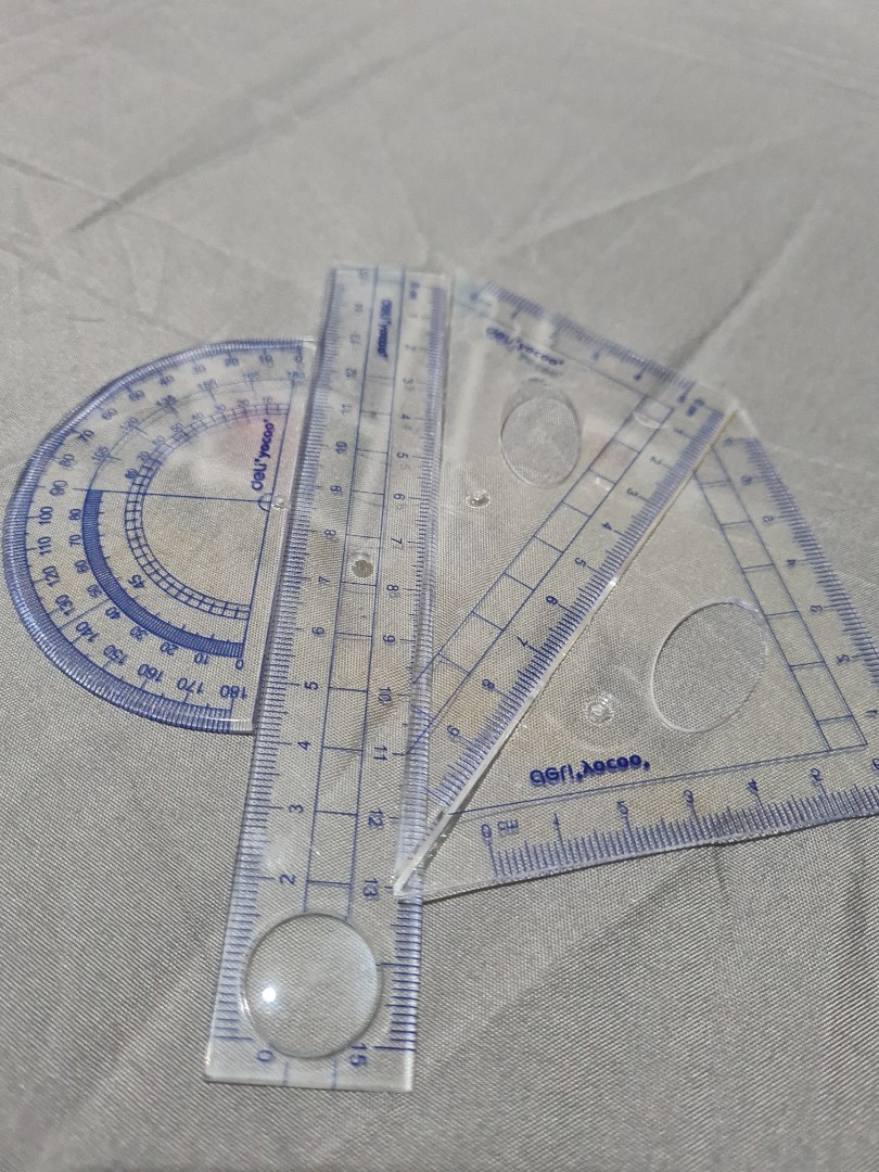 Set Square & Protractor Set, Hobbies & Toys, Stationery & Craft ...