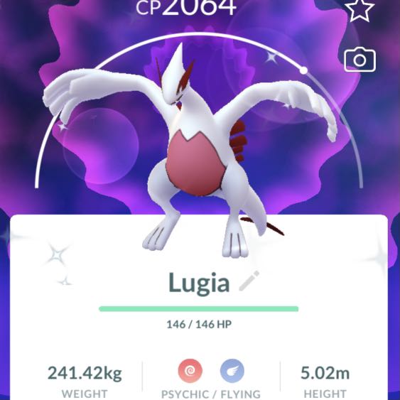 Shiny Lugia (Pokemon GO) (iOS/Android), Video Gaming, Gaming ...