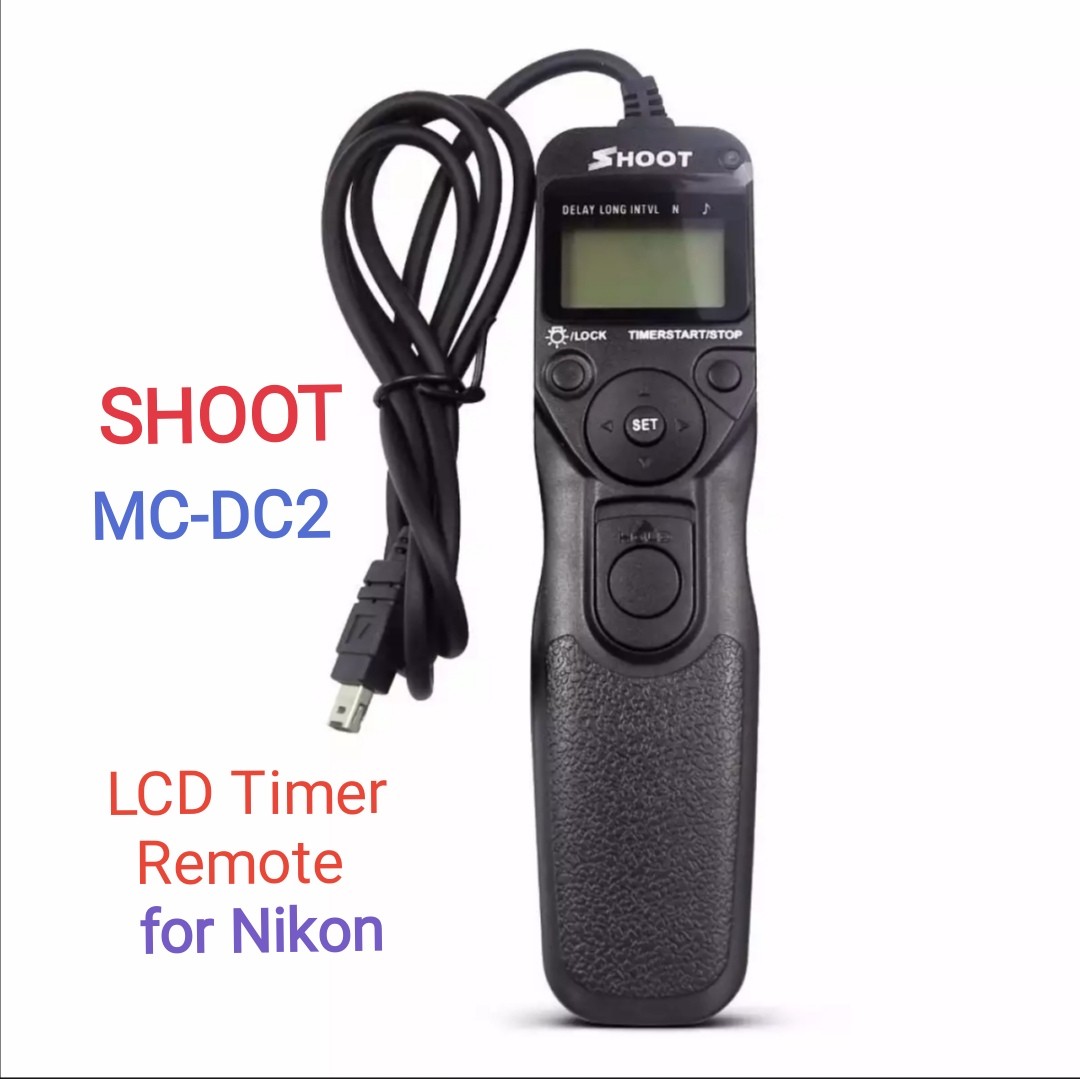 SHOOT Intervalometer Wired Remote Timer Shutter Release Intervalometer For Nikon MC-DC2 [ref ...