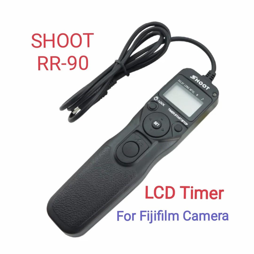 SHOOT RR-90 LCD Timer Remote Shutter Time-lapse Photography Device Intervalometer for Fuji RR-90 ...