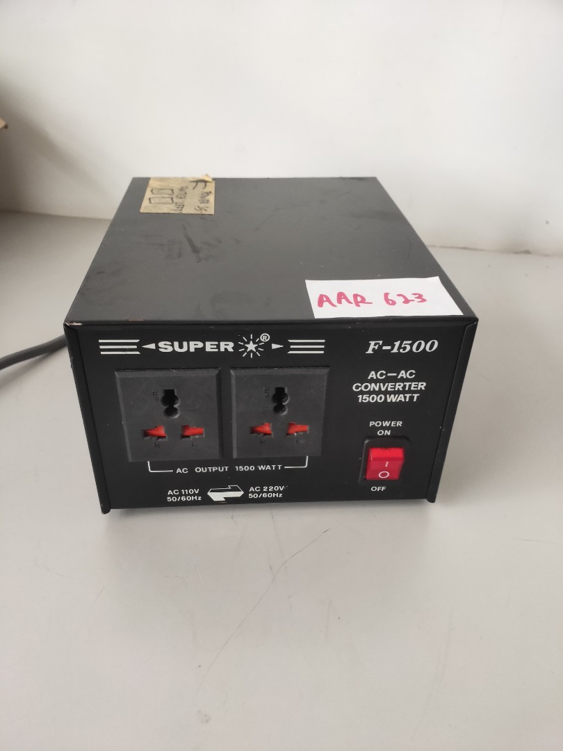 Super F-1500 AC-AC 1500 Watt Voltage Converter for sale @ $150 each ...